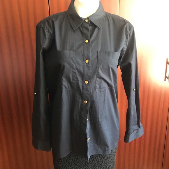 Michael Kors | Tops | New Michael Michael Kors Shirt Sm 98cotton ...